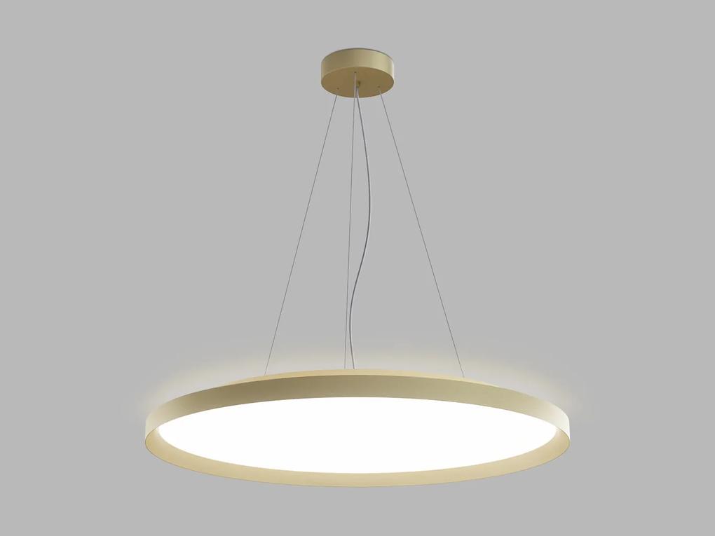 Led2 Závěsné LED svítidlo MOON P-Z, ø 80 cm Barva: Černo zlatá, Stmívání: DALI TW