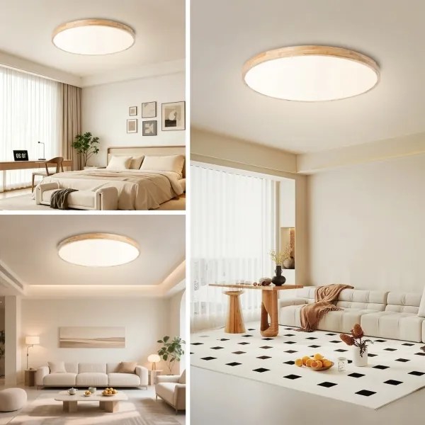 BRILAGI - LED Stmív. svítidlo WOODLINE LED/100W/230V 3000-6000K dub pr. 80 cm+DO