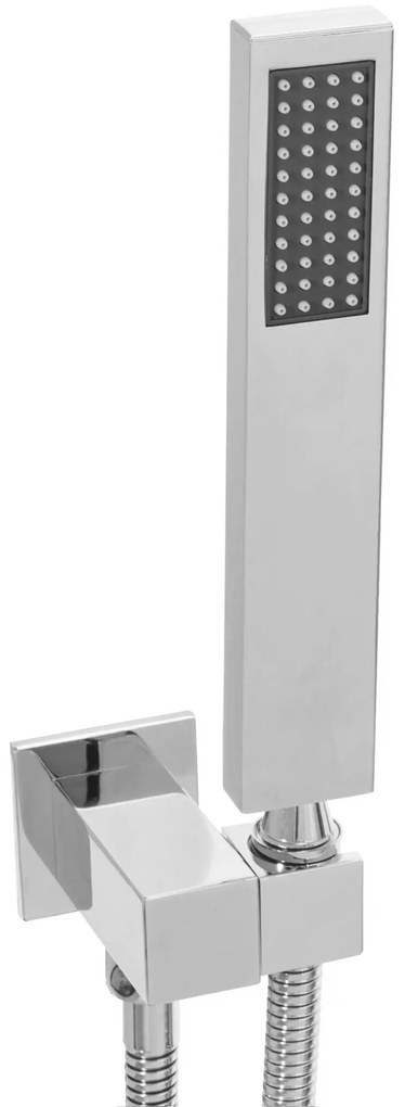 Rea Fenix Davis, podomítkový sprchový set + box s dešťovou a ruční sprchou, chrom lesklý, REA-P6356
