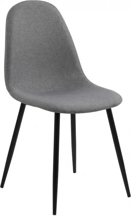 Jídelní židle Wanda, světle šedá/černá