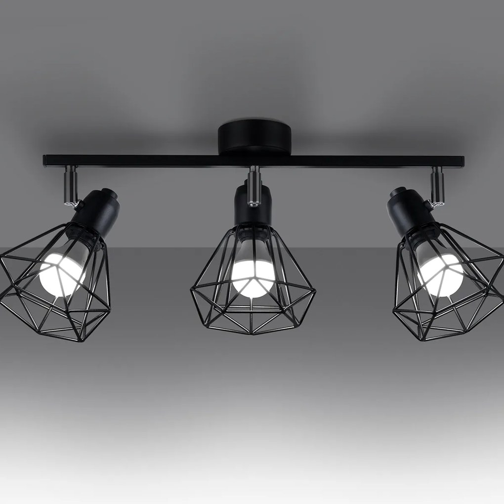 Sollux Lighting Stropní svítidlo ARTEMIS 3 černé