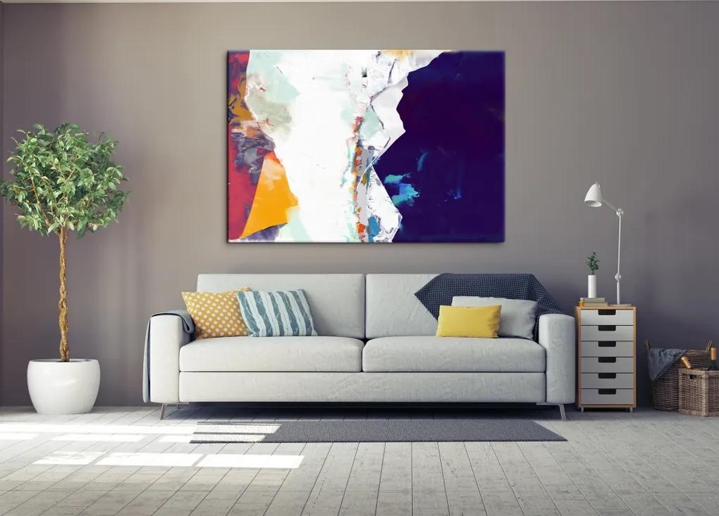 Abstraktní obraz barevná malba Velikost (šířka x výška): 120x80 cm