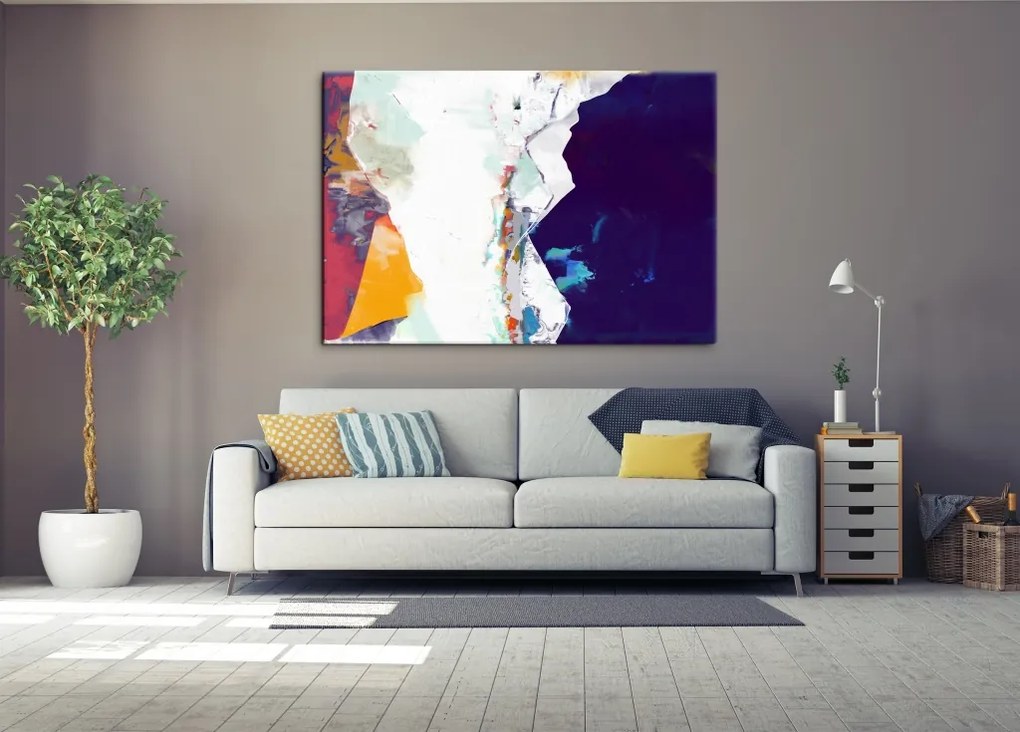 Abstraktní obraz barevná malba Velikost (šířka x výška): 150x100 cm