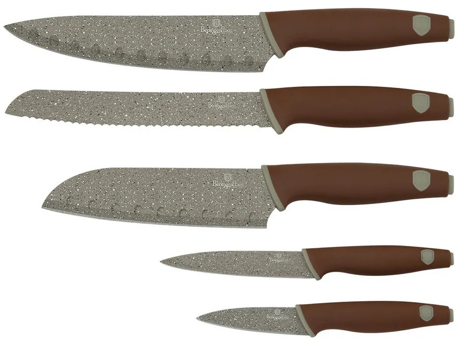 BERLINGERHAUS Sada nožů 5 ks Granit Diamond Line BH-2307