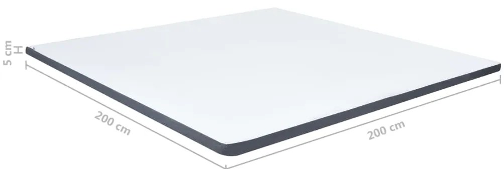 vidaXL Marketos Vrchní matrace na postel boxspring 200 x 200 x 5 cm středně měkký