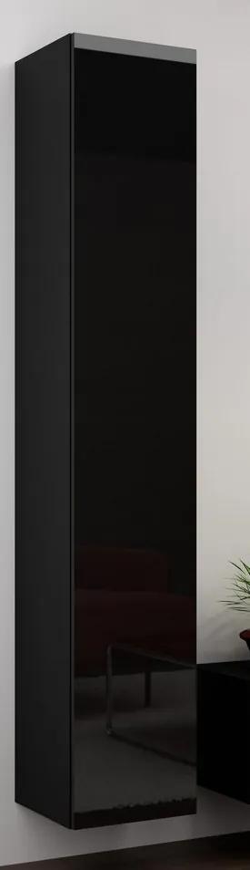 Závěsná vitrína Vekto 180 (černá)