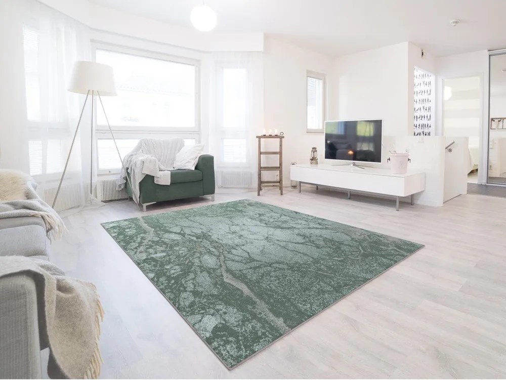 Šedý/zelenomodrý koberec 200x280 cm Damar – FD