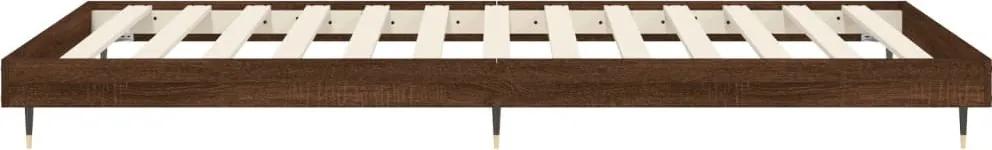 vidaXL Rám postele 90 x 190 cm kompozitní dřevo [832204] Barva: hnědý dub
