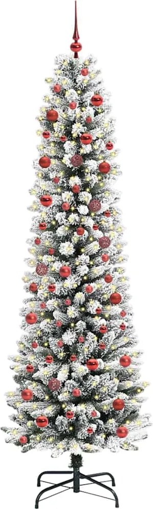 Umělý vánoční stromeček Bílá 210 cm PVC, kov a plast 3396117