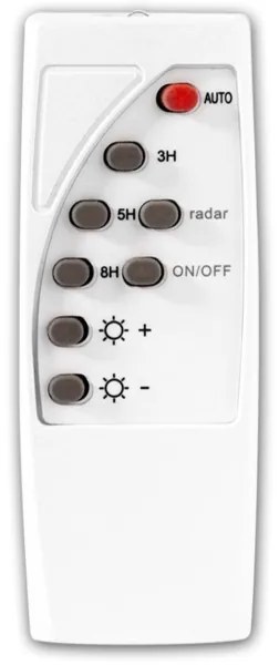 LED Solární pouliční lampa se senzorem LED/15W/6V 6500K IP65 černá + DO