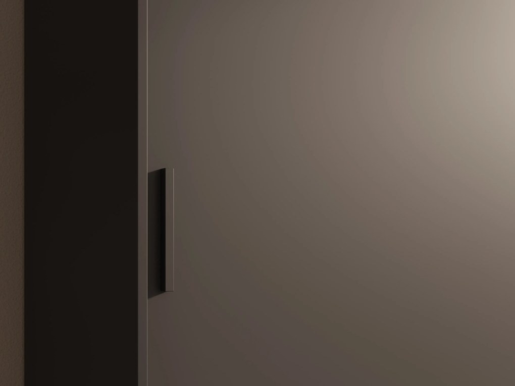 ADRK Furniture Šatní skříň s zrcadlem Hailey 180 SW-HAI-180-B