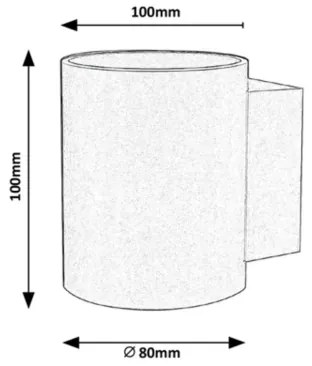 Rabalux 7022 - Nástěnné svítidlo KAUNAS 1xG9/10W/230V šedá