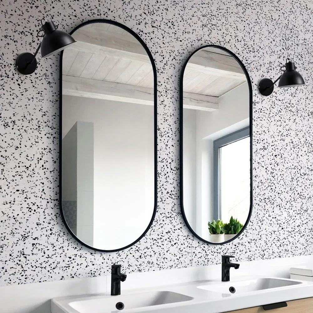 Zrcadlo Ambient Slim Black Rozměr: 50x115 cm