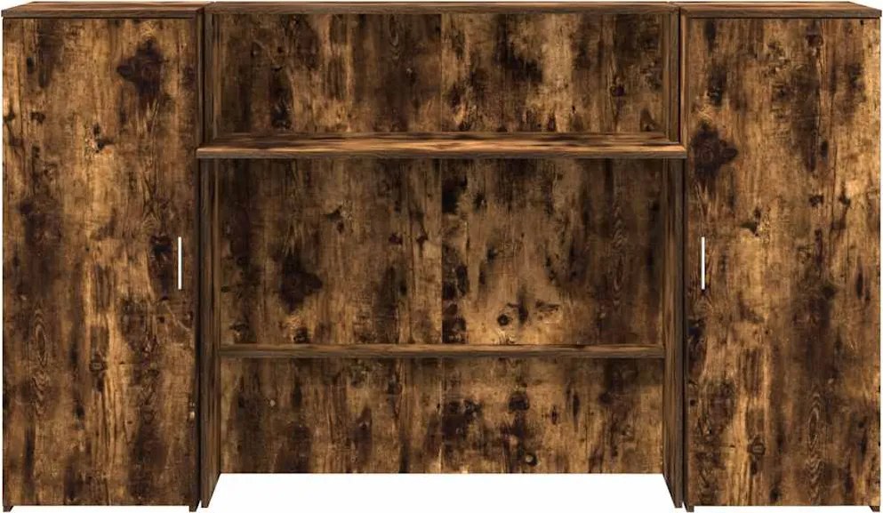 Recepční stůl kouřový dub 180x50x103,5 cm kompozitní dřevo 3324209