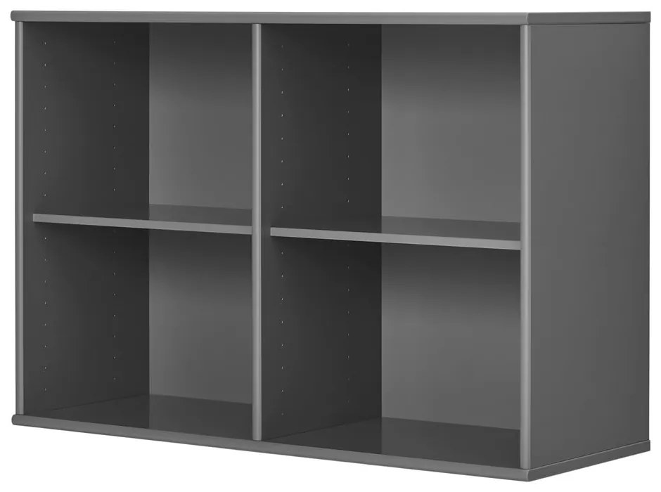 Antracitová závěsná knihovna 89x61 cm Mistral – Hammel Furniture