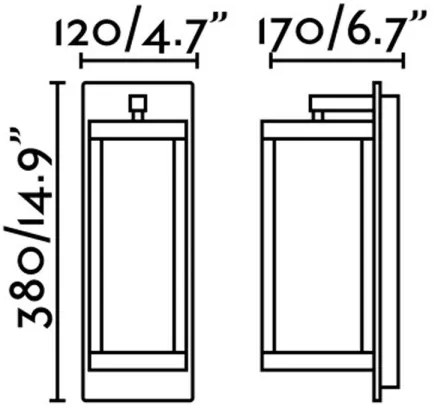 FARO 74453 - LED Venkovní nástěnné svítidlo KERALA LED/13W/230V IP54