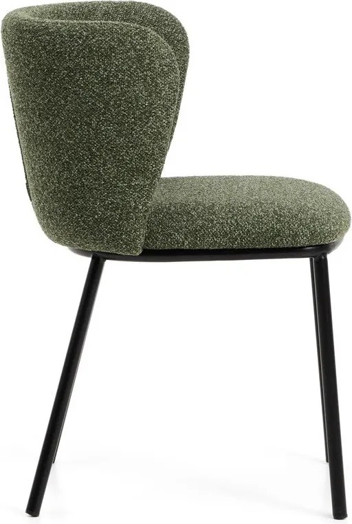 Zelené čalouněné jídelní křeslo Ciselia – Kave Home