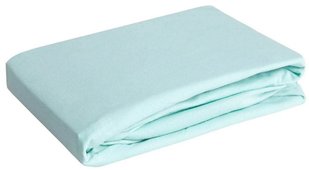 JERSEY PROSTĚRADLO 200X220 CM, VÝŠKA 30 CM MENTOLOVÉ