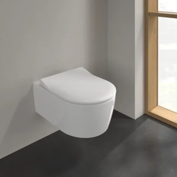 Villeroy & Boch 5656RS01 - Závěsné WC s prkénkem SoftClose AVENTO keramika/bílá