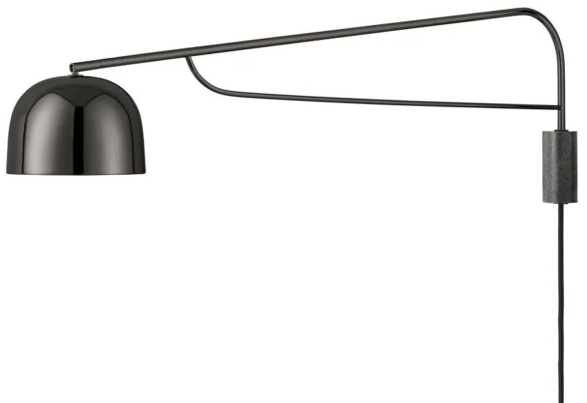 Normann Copenhagen Nástěnná lampa Grant 111 cm, mirrored black 502023