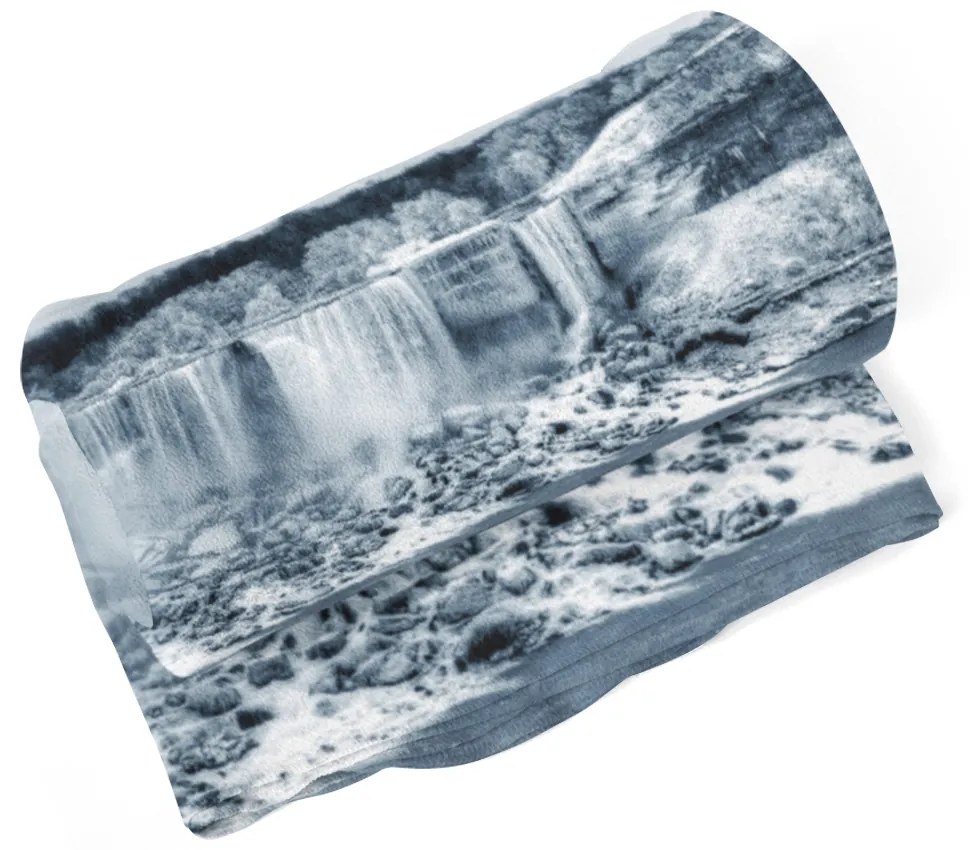 Deka SABLO - Černobílý vodopád 150x120 cm