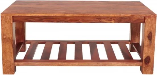 Indický nábytek - Konferenční stolek Rami 100x55x55 z indického masivu palisandr Natural