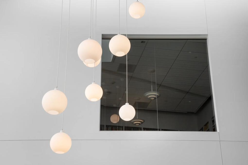 Závěsná lampa Wohlert LED skleněná ovládání osvětlení Dali 35 cm