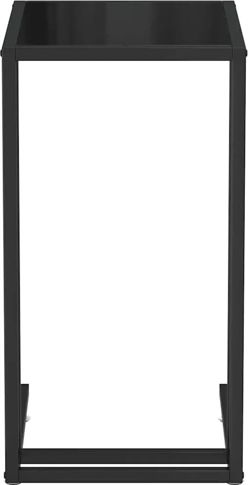 Stolek na notebook černý 50 x 35 x 65 cm tvrzené sklo 331650