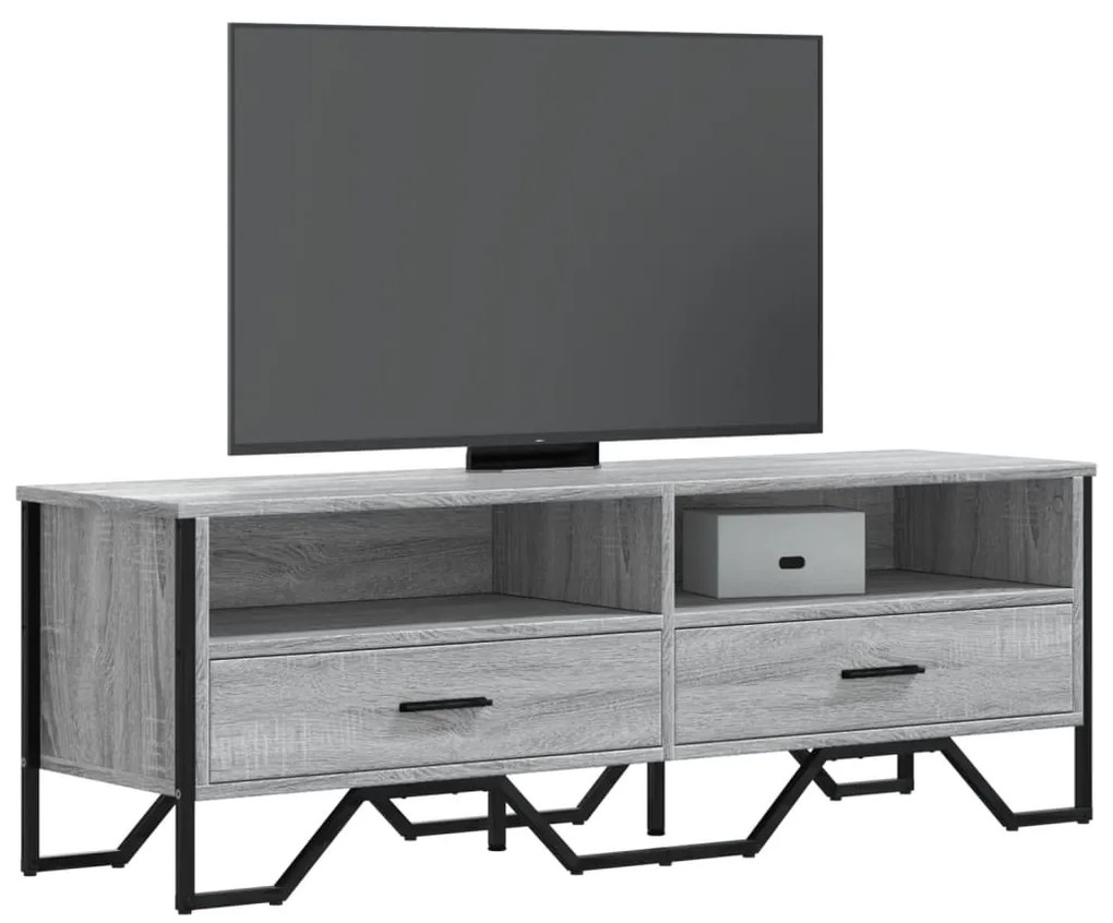 TV skříňka šedá sonoma 122 x 34 x 41 cm kompozitní dřevo