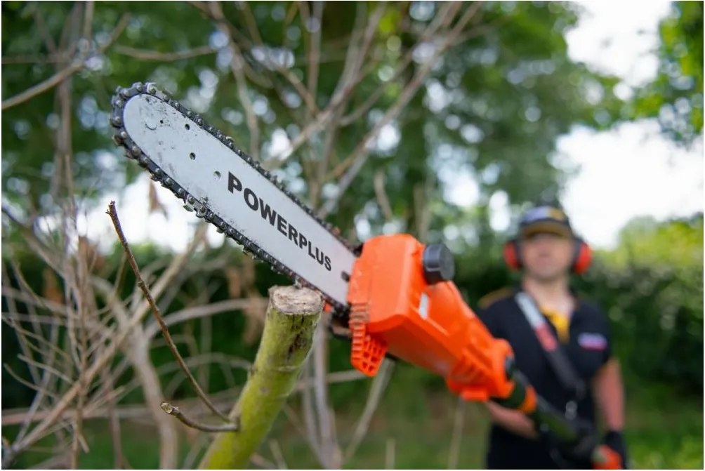 POWDPG75385 AKU vyvětvovací pila 40V LI-ION 250mm (bez baterie) POWERPLUS
