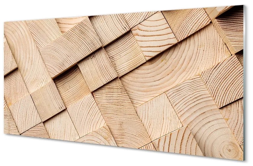 Obraz na skle složení zrna dřeva 140x70cm