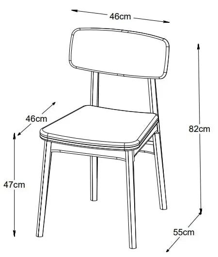 Jídelní židle v přírodní barvě Livo – Unique Furniture