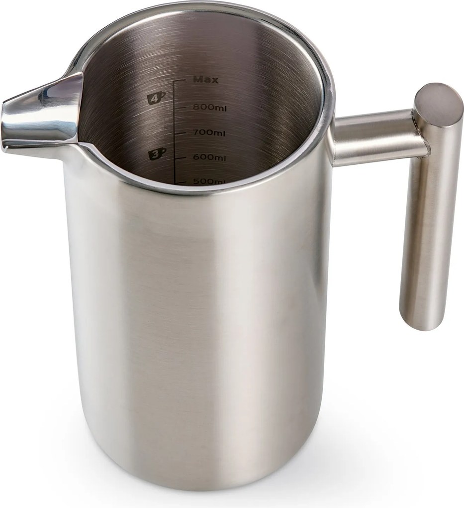 Tchibo - Konvička french press 900 ml, dvoustěnná, ušlechtilá ocel
