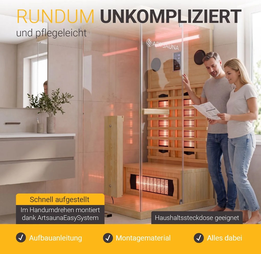 Artsauna Infrasauna Göteborg Velikost: 1 osoba