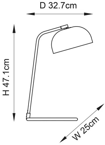 Endon 106336 - Stolní lampa BRAIR 1xE14/7W/230V černá