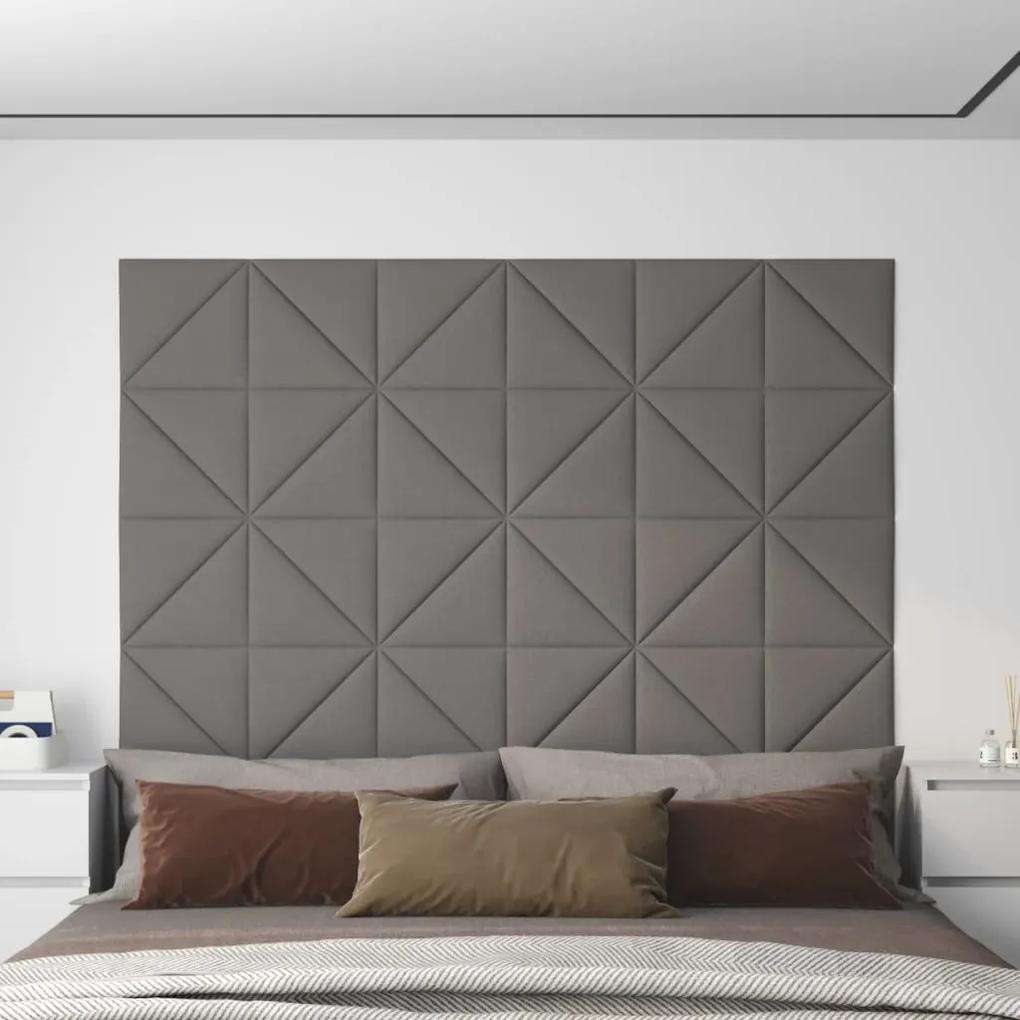 vidaXL Nástěnné panely 12 ks 30 x 30 cm textil 0,54 m² [343936] Barva: Fialová