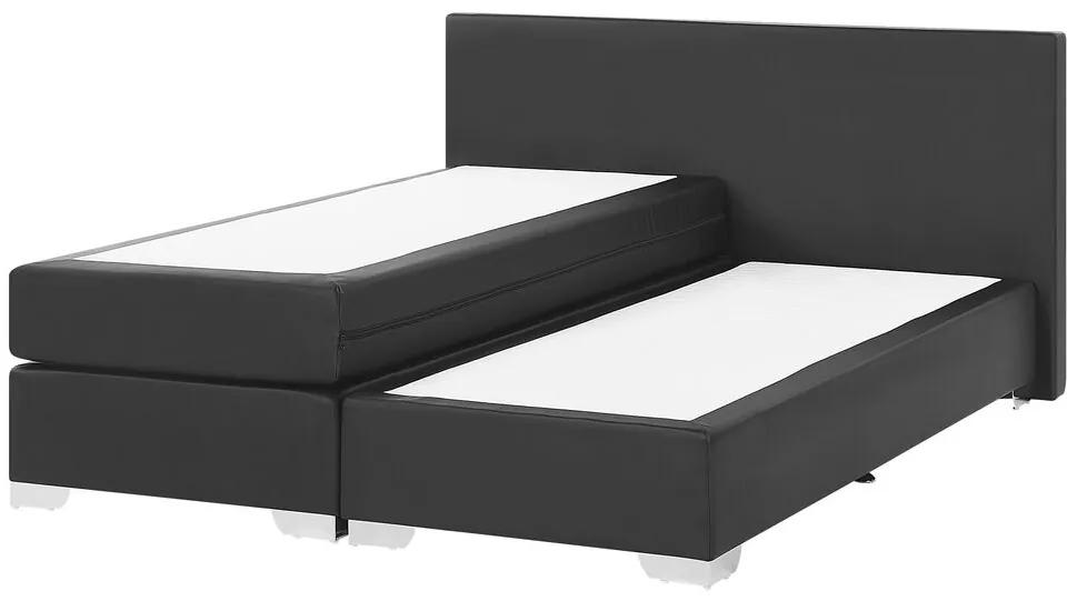 Kontinentální postel 160 cm PREMIER 2 (s matracemi) (černá). 1007432