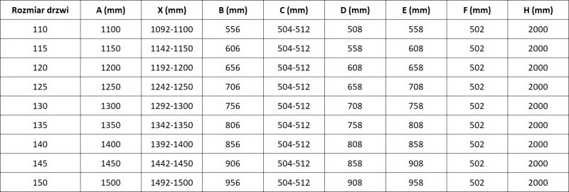 Mexen Lunar-B, levé otočné sprchové dveře 140 cm, 8mm čiré sklo, ocelový profil, 832S-140-050-97-00-L