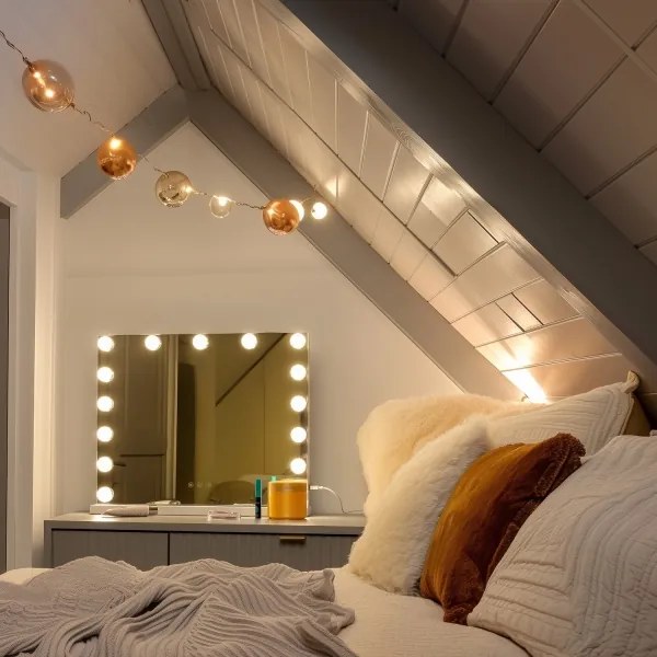 Brilagi - LED Stmívatelné make-up zrcadlo HOLLYWOOD LED/15W/230V 3000/4000/6500K