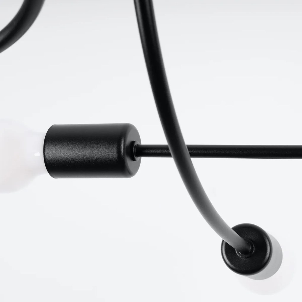 Sollux Lighting Lustr LEVAR 6 černý