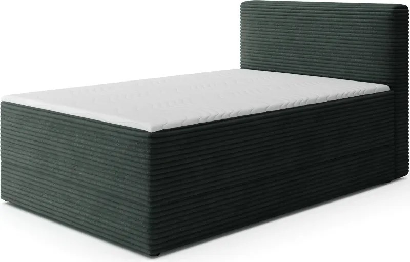 Kontinentální postel  Alamito 120x200, zelená (modulo 35)