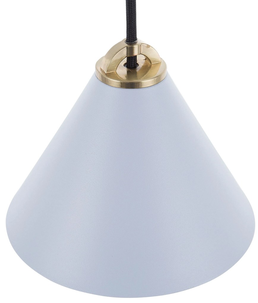Závěsná lampa světle modrá ARAGON Beliani