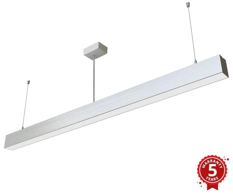 APLED - LED Lustr na lanku LOOK LED/46W/230V 4000K 120 cm stříbrná