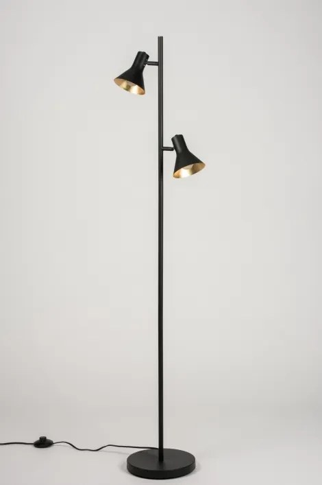 Stojací designová lampa Retro 60 Black and Gold