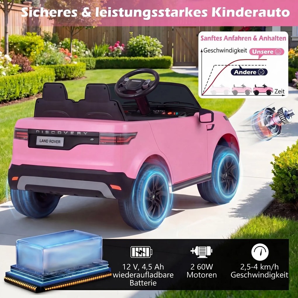 Costway 12 V Land Rover dětské elektrické odpružení autíčka LED music bezdrátové