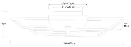 Globo 67276-18 - LED Stropní svítidlo KENDRA LED/18W/230V