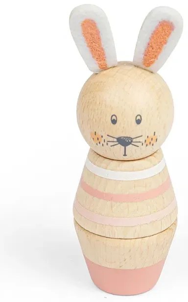 Bigjigs Toys Dřevěné šroubovací zvířátko Králík