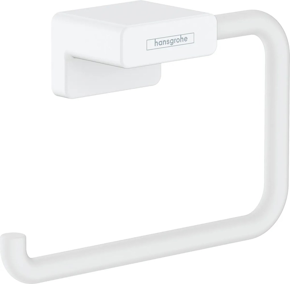 Hansgrohe AddStoris, držák na toaletní papír bez krytky, bílá matná, HAN-41771700