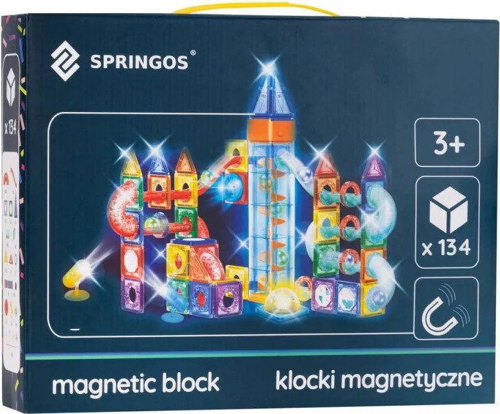 Magnetická stavebnice 134 dílů SPRINGOS KG0062