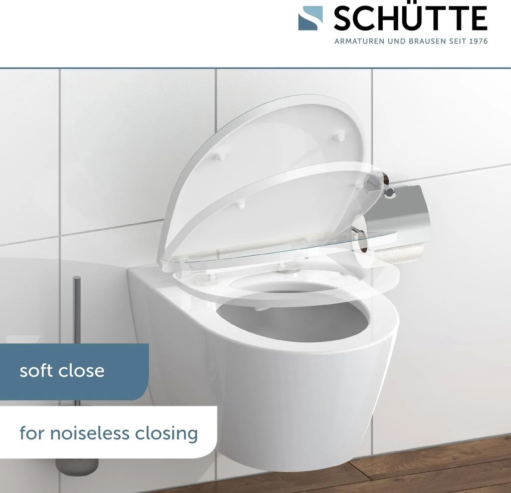 Eisl Sanitär WC prkénko Duroplast Soft Close Magic Light High Gloss 82587